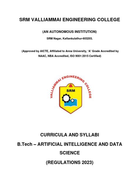 b tech artificial intelligence and data science pdf ac power