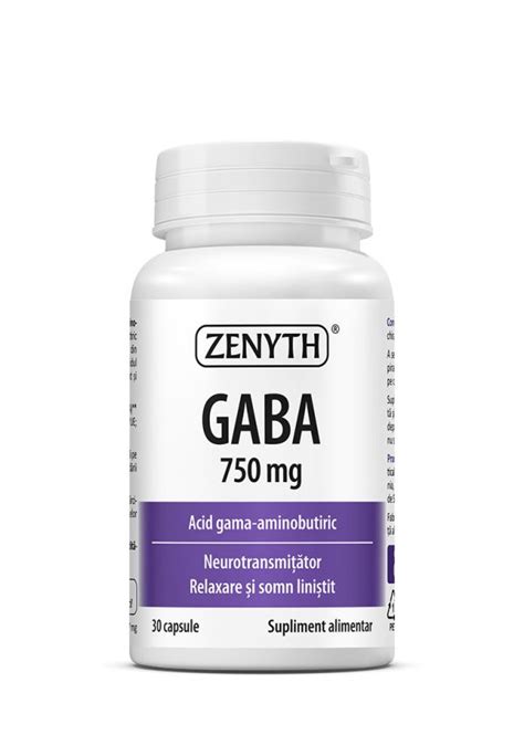 GABA 750 mg, 30 capsule | Zenyth