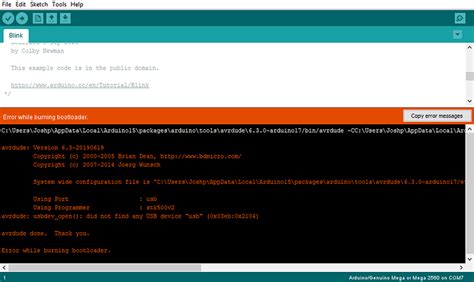 Avrdude Stk500v2 ReceiveMessage Timeout Uploading Arduino Forum