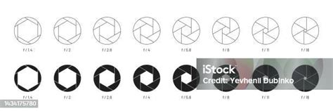 카메라 셔터 아이콘 컬렉션 카메라 렌즈 조리개 픽토그램 세트 카메라 셔터 기호 사진 촬영 이벤트에 대한 스톡 벡터 아트 및 기타 이미지 사진 촬영 이벤트 가정용 캠코더