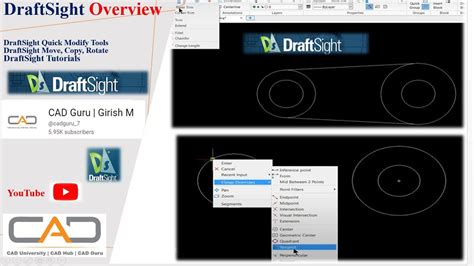 Draftsight Quick Snaps And 3d Modeling Draftsight Overview Youtube