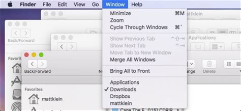 how to merge multiple finder windows on macos