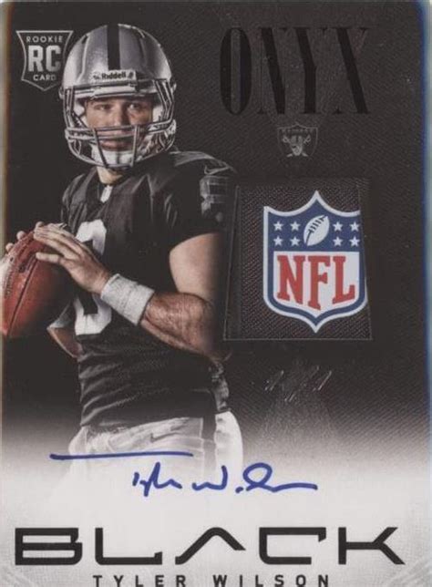 2013 Panini Black Onyx Rookie Materials Tyler Wilson 38 Black