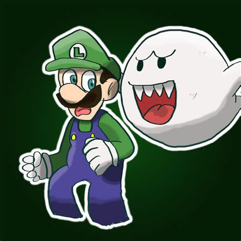 Luigi And Boo By Saffiraart On Deviantart