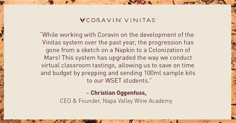 Coravin On Linkedin Coravin Vinitas™ Sample Bottles Enhance Wine Education By Providing…