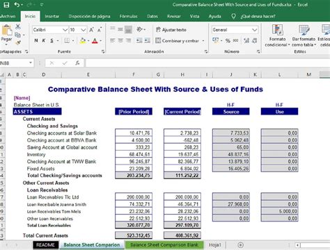 Sources And Uses Excel Template Sources And Uses Excel Template