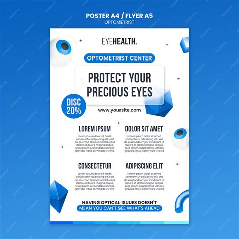 Premium Psd Optometrist Template Design