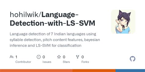 Github Hohilwiklanguage Detection With Ls Svm Language Detection Of 7 Indian Languages Using