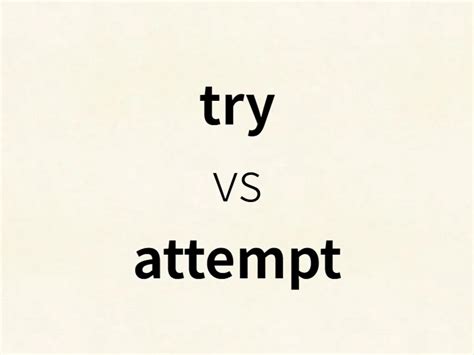 Try和attempt的区别是什么? 满分语法 Try和attempt的区别是什么? 满分语法