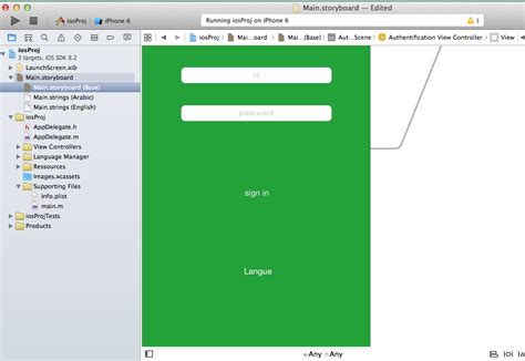 ios switching language app with the same localized button stack