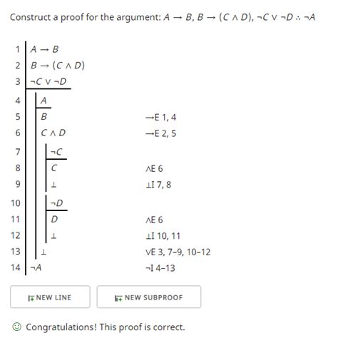 Logic Natural Deduction Proof {a → B B → C And D ¬c V ¬d} ⊢ ¬a
