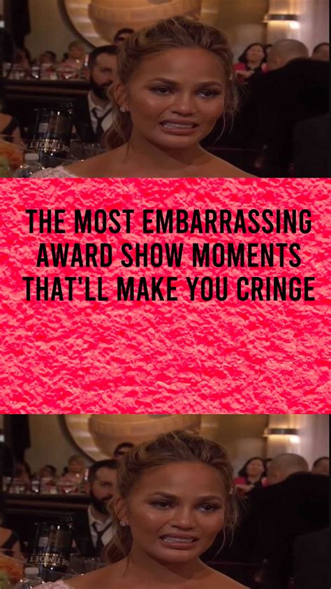 The Most Embarrassing Award Show Moments Thatll Make You C