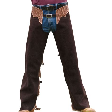 Charcoal Black Western Fringe Chaps