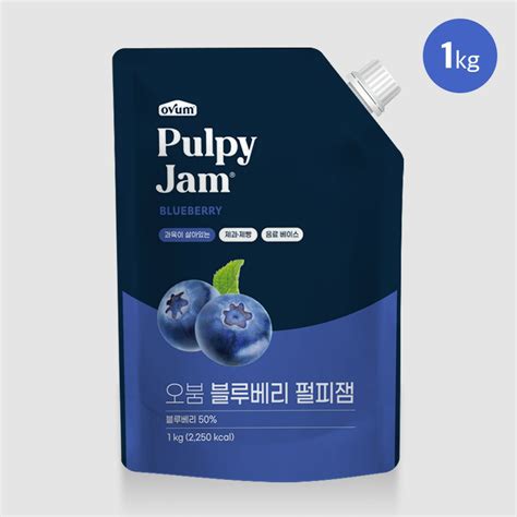 오붐 블루베리 펄피잼 리플잼 1kg 1개입 티몬