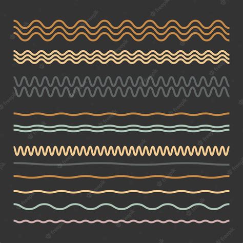 Premium Vector Curvy And Zigzag Lines Element For Design Creation Vector Illustration