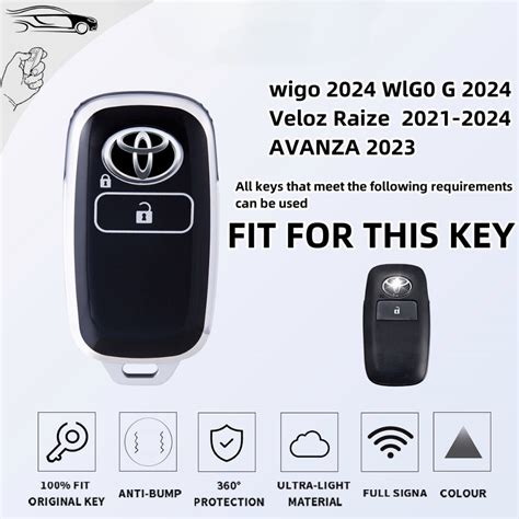New Toyota Wigo Key Cover Veloz Raize Avanza 2021 2024 Tpu Key Case