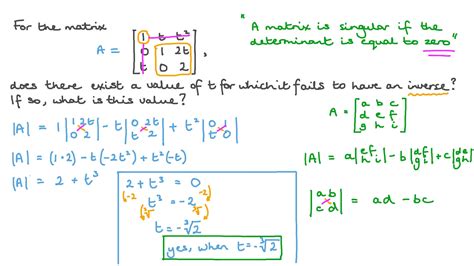 what is singular matrix with example design talk
