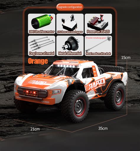 JJRC Q130 1/14 2.4G 4WD Brushed Brushless RC Car Short Course Vehicle ...