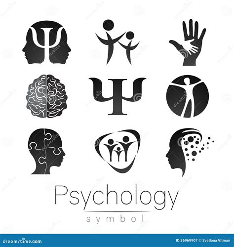 Modern Sign Set Of Psychology Creative Style Icon In Vector Bright