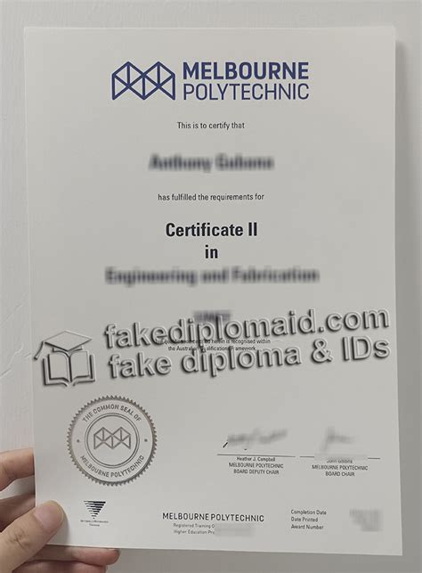 Where Can I Buy A Melbourne Polytechnic Certificate