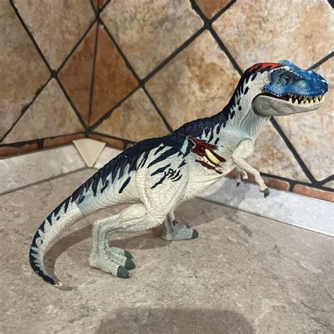 Jurassic Park Iii Arctic Tyrannasaurus T Rex Bianco E Blu Figure Jp3