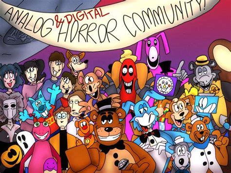 The Crew Of Analog Digital Horror Characters The Art Made By