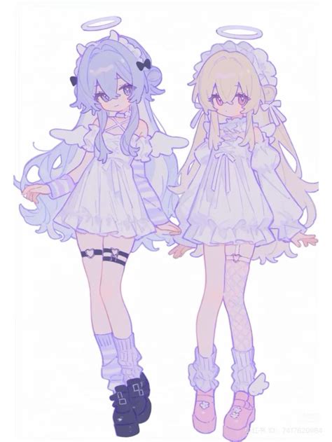 Cute Outfit Art Ideas Pose With 2 People Matching Ocs Anime Style