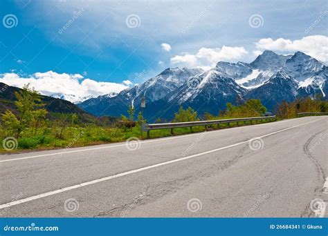 Pass In The Alps Stock Image Image Of Delivery Italian 26684341