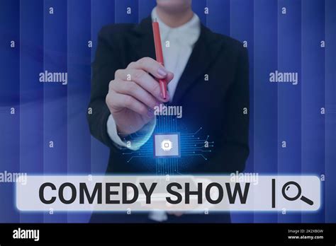 Conceptual Display Comedy Show Word For Funny Program Humorous Amusing
