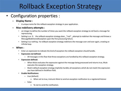 Mule Error Handlingrollback Exception Strategy Pptx