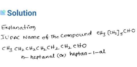 Bondline Formula Of Ch3 Ch2 5cho