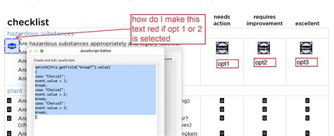 Conditional Font Color Based On Radio Selection Adobe Product