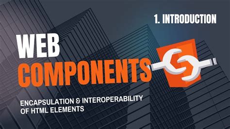 Introduction To Web Components Tutorial Web Component Library Youtube