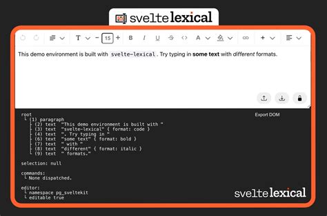 Svelte Lexical Rich Text Editor Made With Svelte