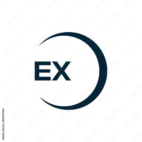 Ex Logo E X Design White Ex Letter Ex E X Letter Logo Design E X Letter Logo Design In Five