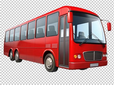 Premium Psd Urban Red Bus