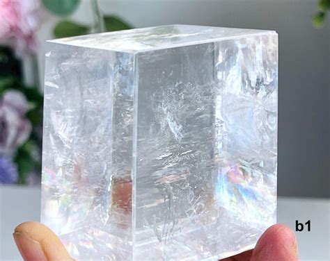 Clear Optical Calcite Brazilian High Grade Optical Calcite Cubes Iceland Spar Clear Calcite
