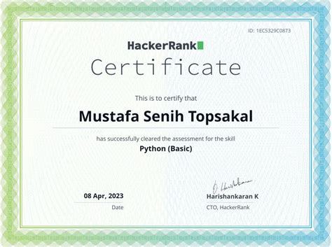 Mustafa Topsakal On Linkedin Hackerrank Python Pythonprogramming