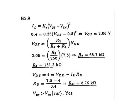 Solved Exercises On Analog And Digital Electronics Ee 334 Docsity