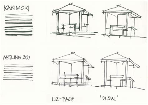 Expressive Lines With Different Pens Liz Steel Liz Steel