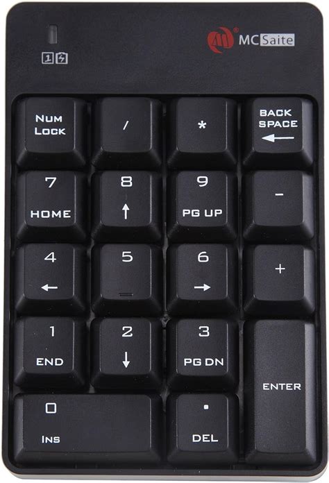Mcsaite Wireless Numeric Keypad With Nano Receiver 2 4g 18 Keys