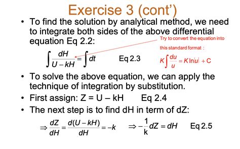 Differential Equation Problem I Dont Really Understand How D U Kh Dh