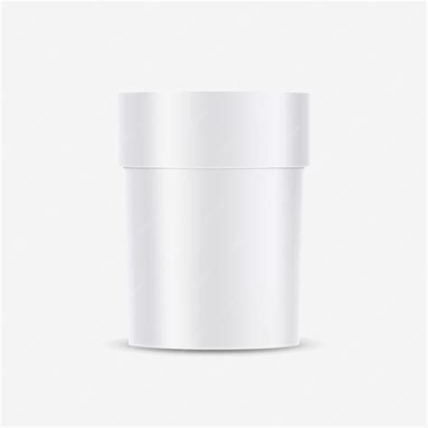 Реалистичный макет круглой коробки Бесплатно векторы