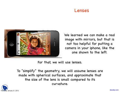 Lenses Optics And Modern Physics Lecture Slides Docsity