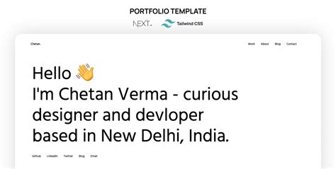 Free Next Js Portfolio Template Next Js Templates