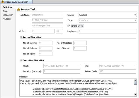 Odi Interfaces ~ Oracle Data Integrator