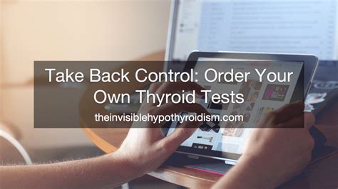 Order Your Own Thyroid Tests