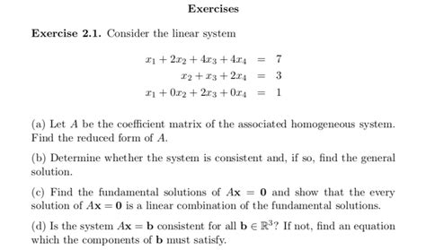 solved exercises exercise 2 1 consider the linear system x1
