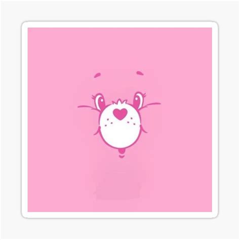 Pink Care Bear Sticker By Asalu30 Redbubble