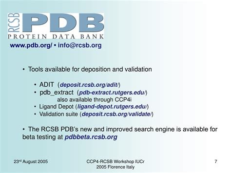 Ppt N6 A Protein Crystallographic Toolbox The Ccp4 Software Suite And Rcsb Pdb Deposition